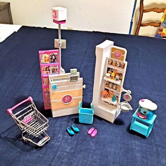 Barbie | Toys | Barbie Supermarket Playset With Grocery Store And ...
